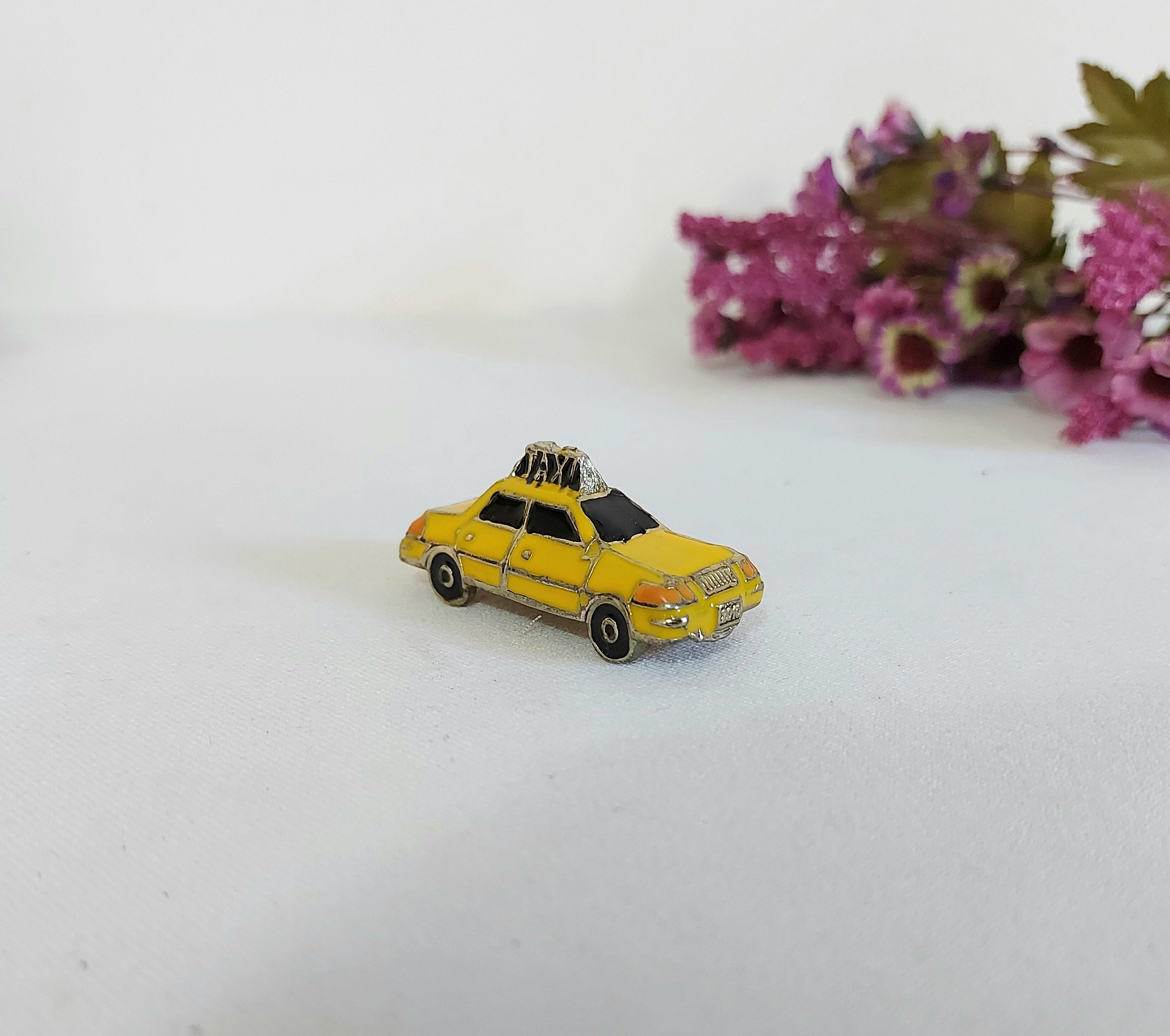 Small Yellow Taxi Metal Taxi Cab Toy Yellow Taxi Car Cab | Etsy