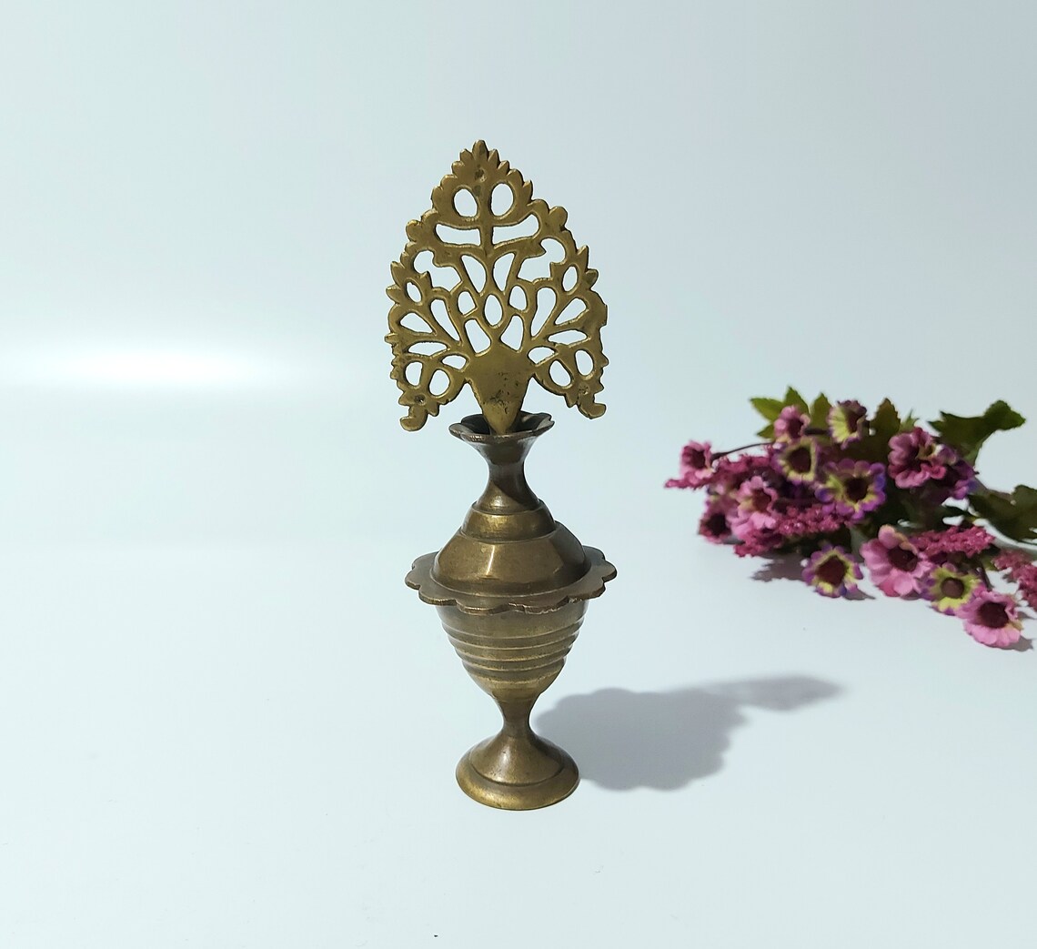 Vintage Surmadani Kohl Bottle & Stick Eye Liner Pot Brass - Etsy