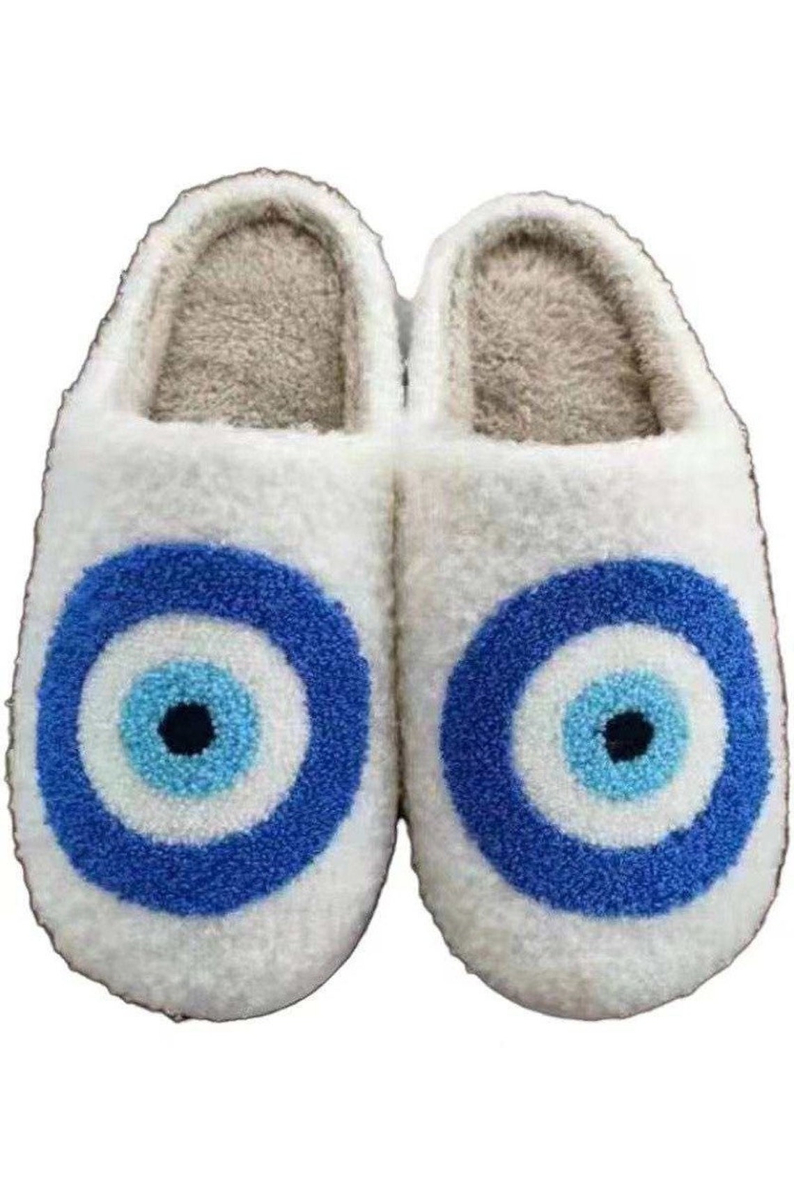 Evil Eye Slippers/ Evil Eye Slippers/ Good Luck Slippers/ - Etsy