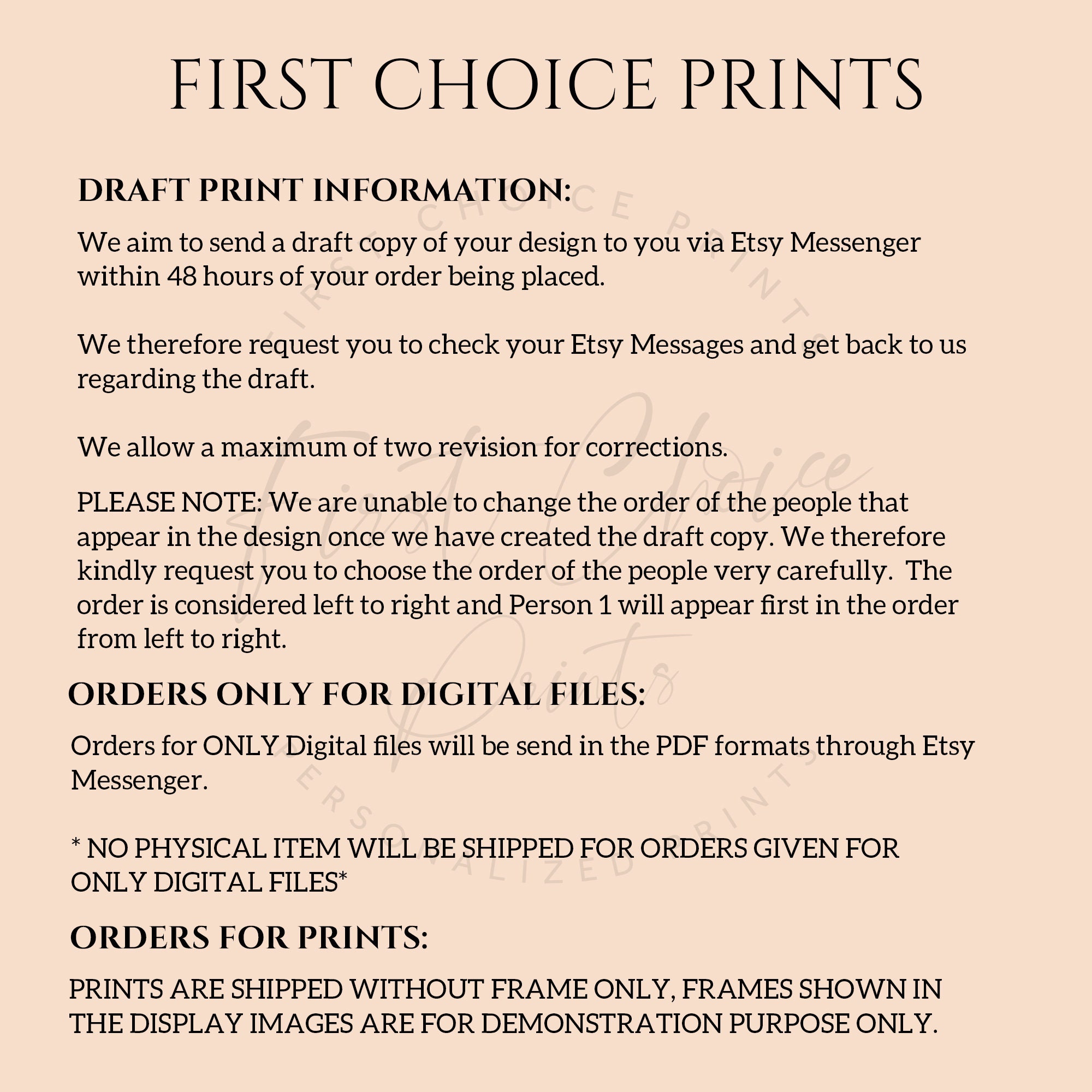 FAMILY MEMORIAL Print-custom Memorial Print-personalized - Etsy