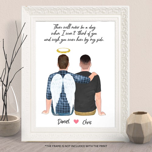 LOSS OF Brother-personalized Memorial Print-siblings in Loving - Etsy