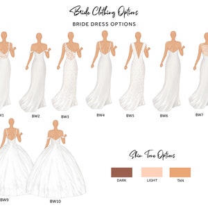 PERSONALIZED FATHER of the BRIDE Portrait Art-custom Bride and Dad ...