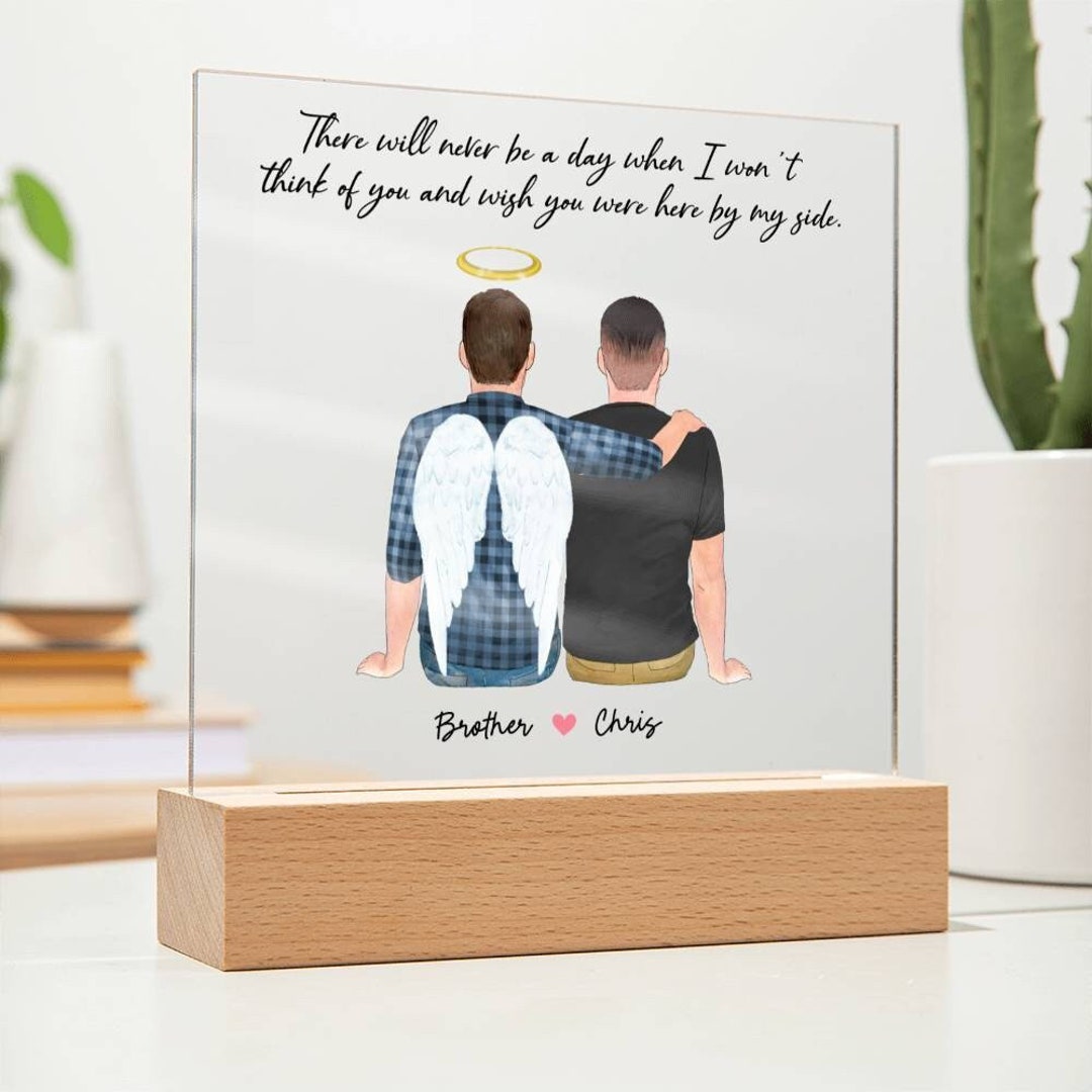 LOSS OF Brother-personalized Memorial Acrylic Plaque-grief Gift- in ...