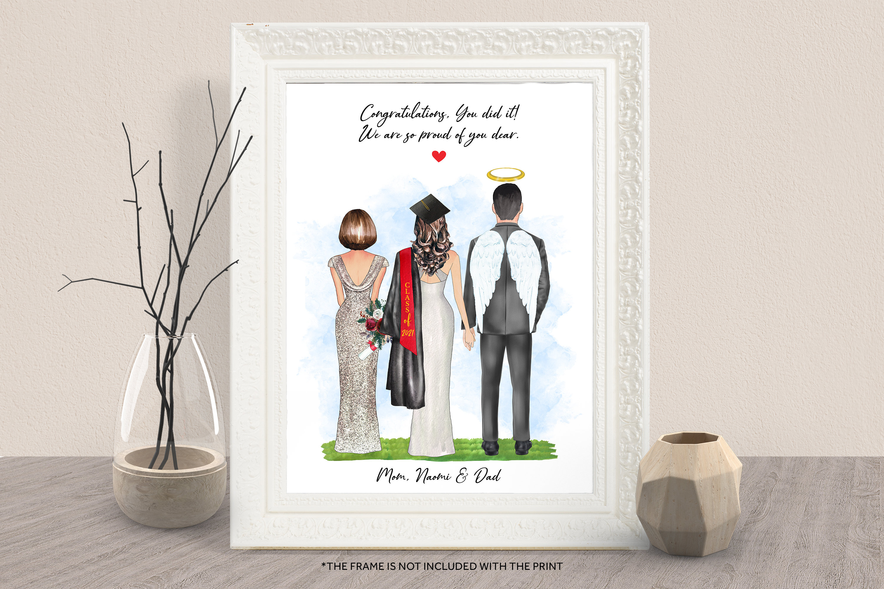 PERSONALISED GRADUATION Proud of You MEMORIAL Print - Etsy