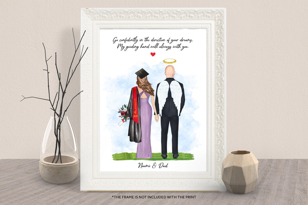 CUSTOM GRADUATION MEMORIAL Gift Print-family Memorial Print-college ...