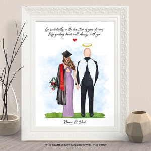 CUSTOM GRADUATION MEMORIAL Gift Print-family Memorial Print-college ...