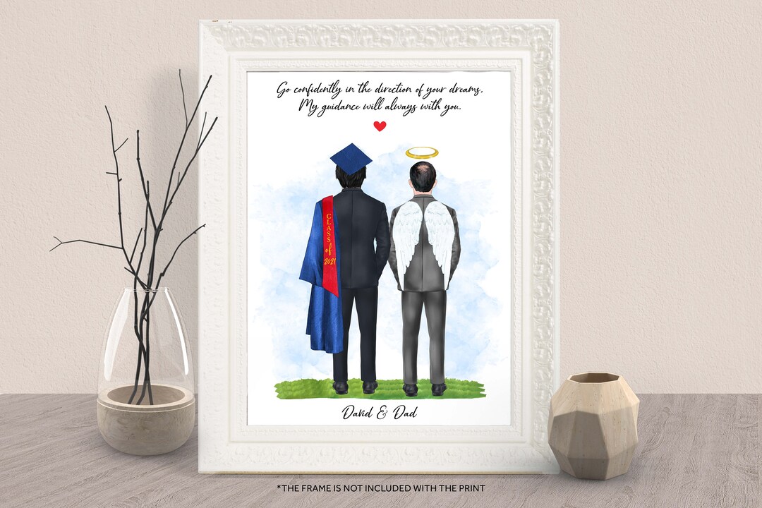 CUSTOM GRADUATION MEMORIAL Print-proud of You Memorial Print ...