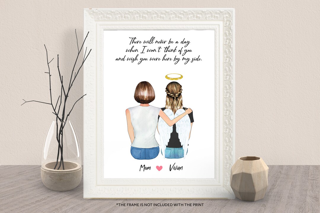 DAUGHTER IN HEAVEN Memorial Print-in Loving Memory of Angel Daughter ...
