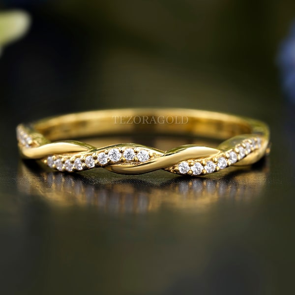 Twisted Wedding Band - Etsy