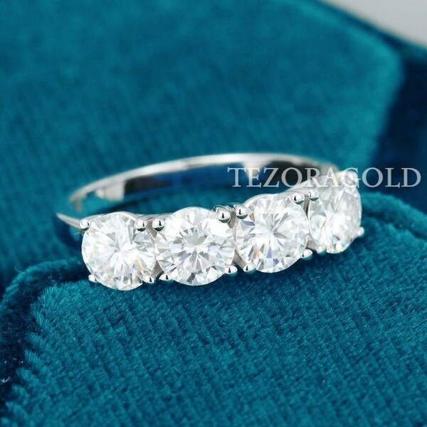 Real Moissanite Ring - Etsy