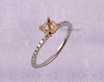 Solitaire Ring Mount - Etsy