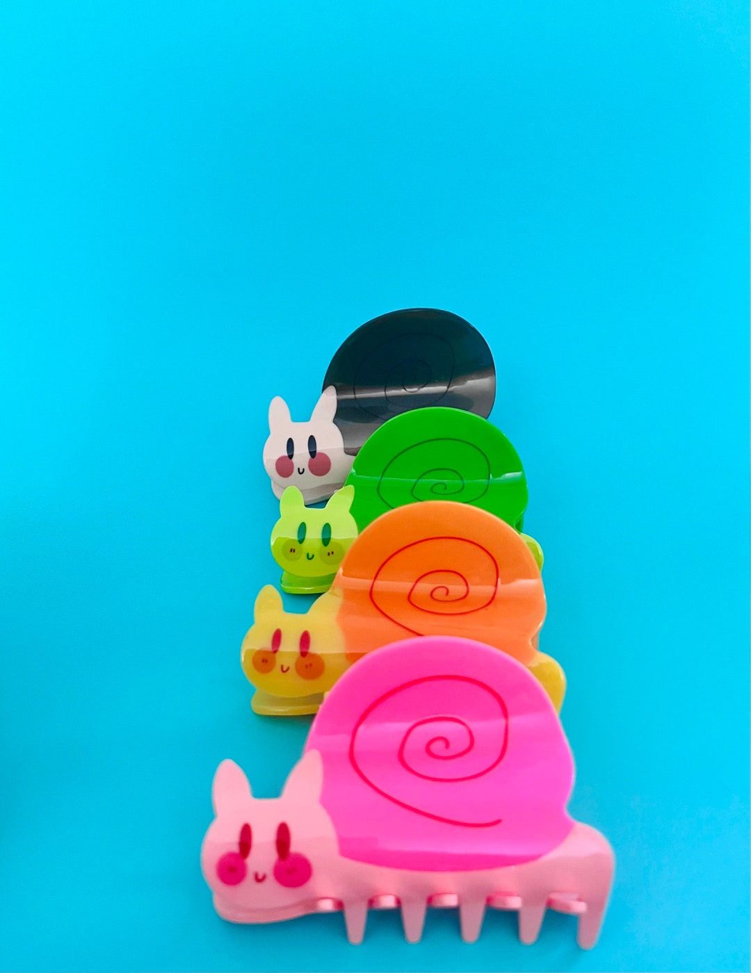 Jumbo Hair Claw , Hair Clip , Hair Accessory , Snail Lover Gift , Snail ...