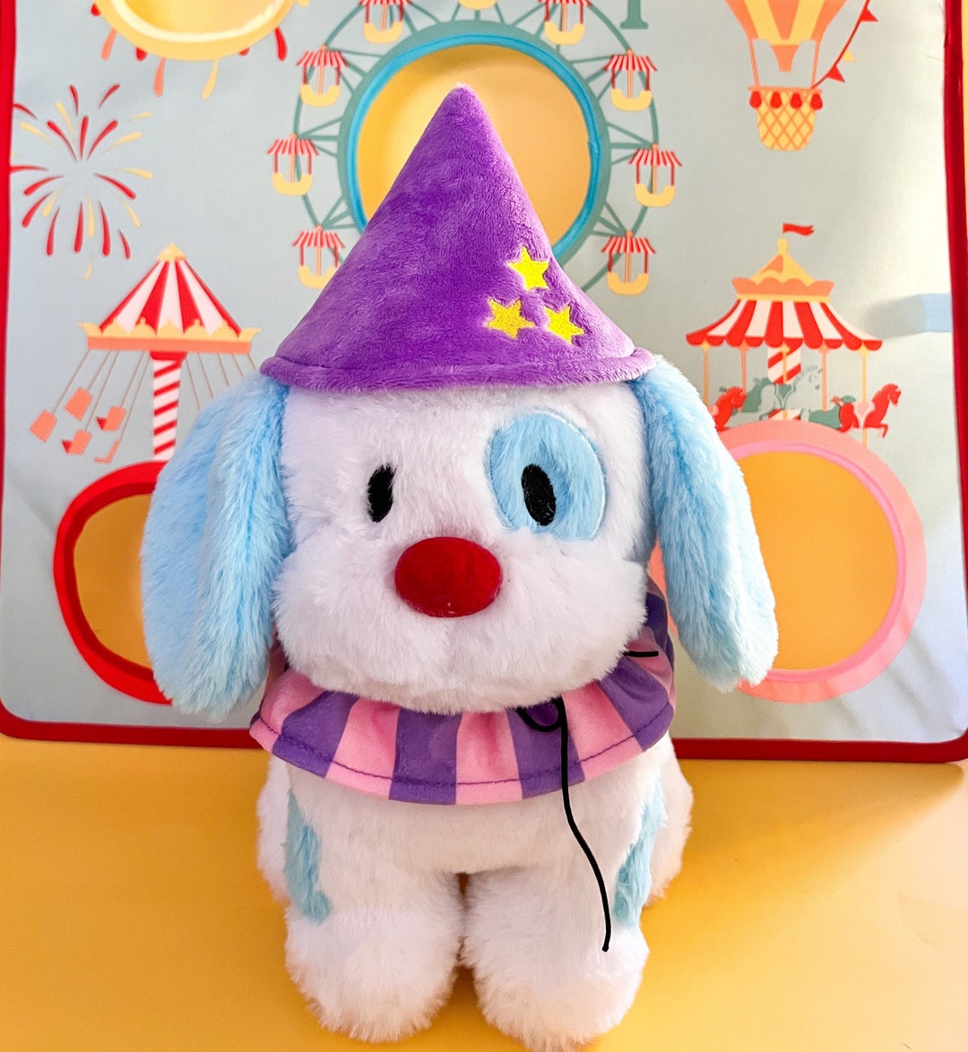 Peluche de perro payaso. Peluche de circo, Peluche de payaso, Juguete ...