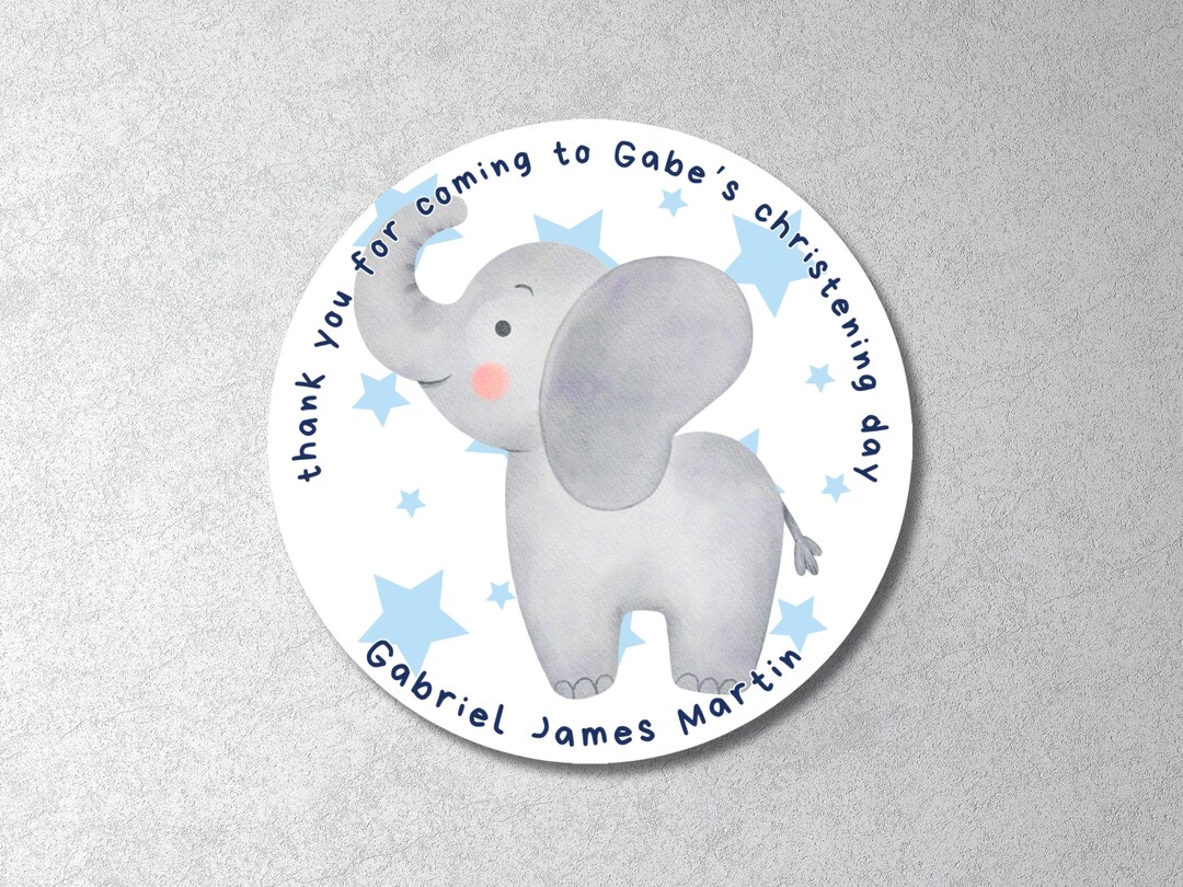 Christening Day Stickers, Favour Stickers, Personalised Baptism Labels ...