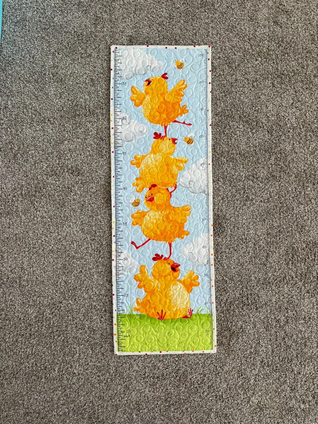 Quilted Children's Growth Chart Chicks - Etsy