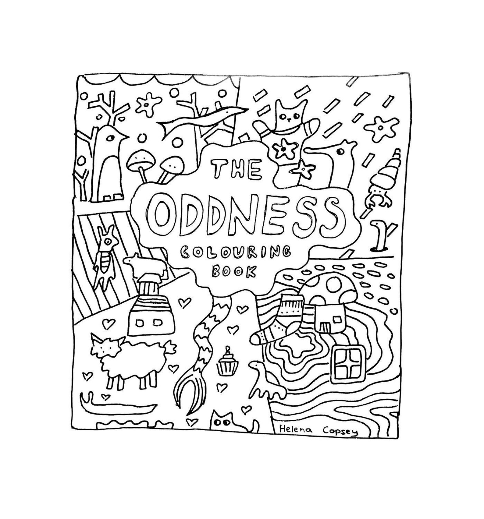 Colouring Book - the Oddness Colouring Book! - Etsy