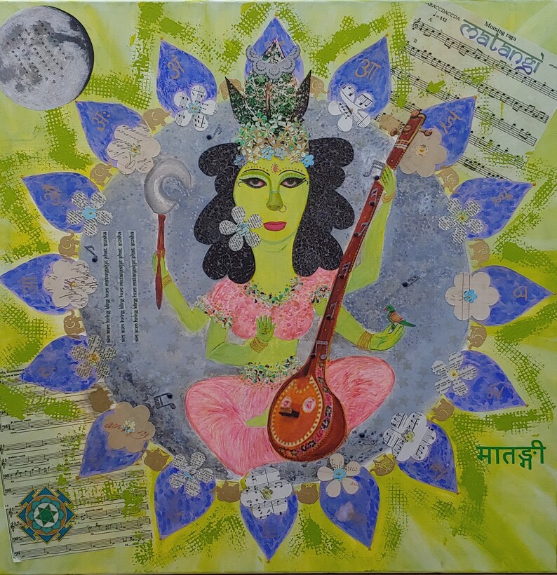 Matangi Goddess Canvas Reproduction - Etsy
