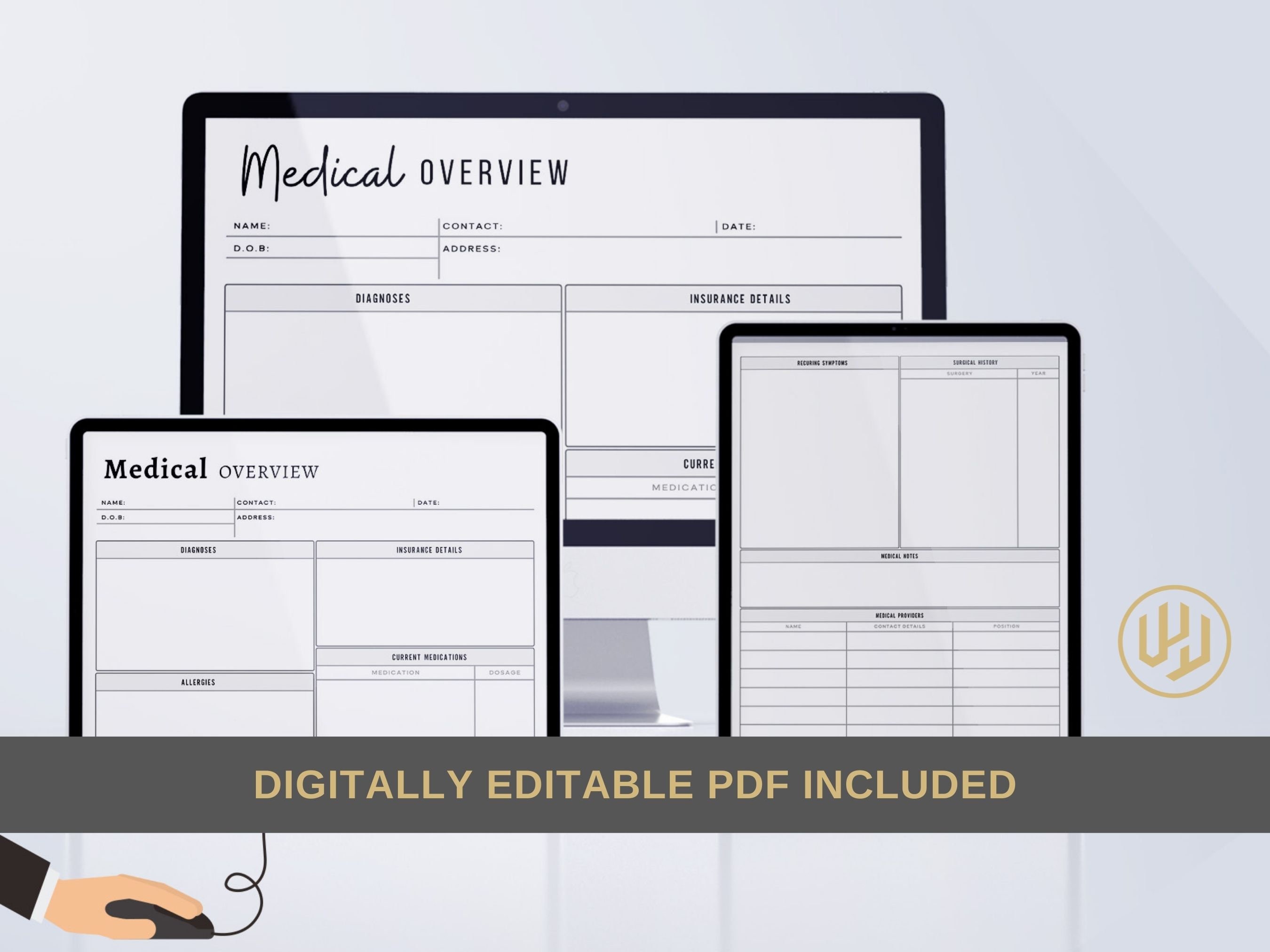Medical Overview Printable Planner Digital Planner Instant - Etsy