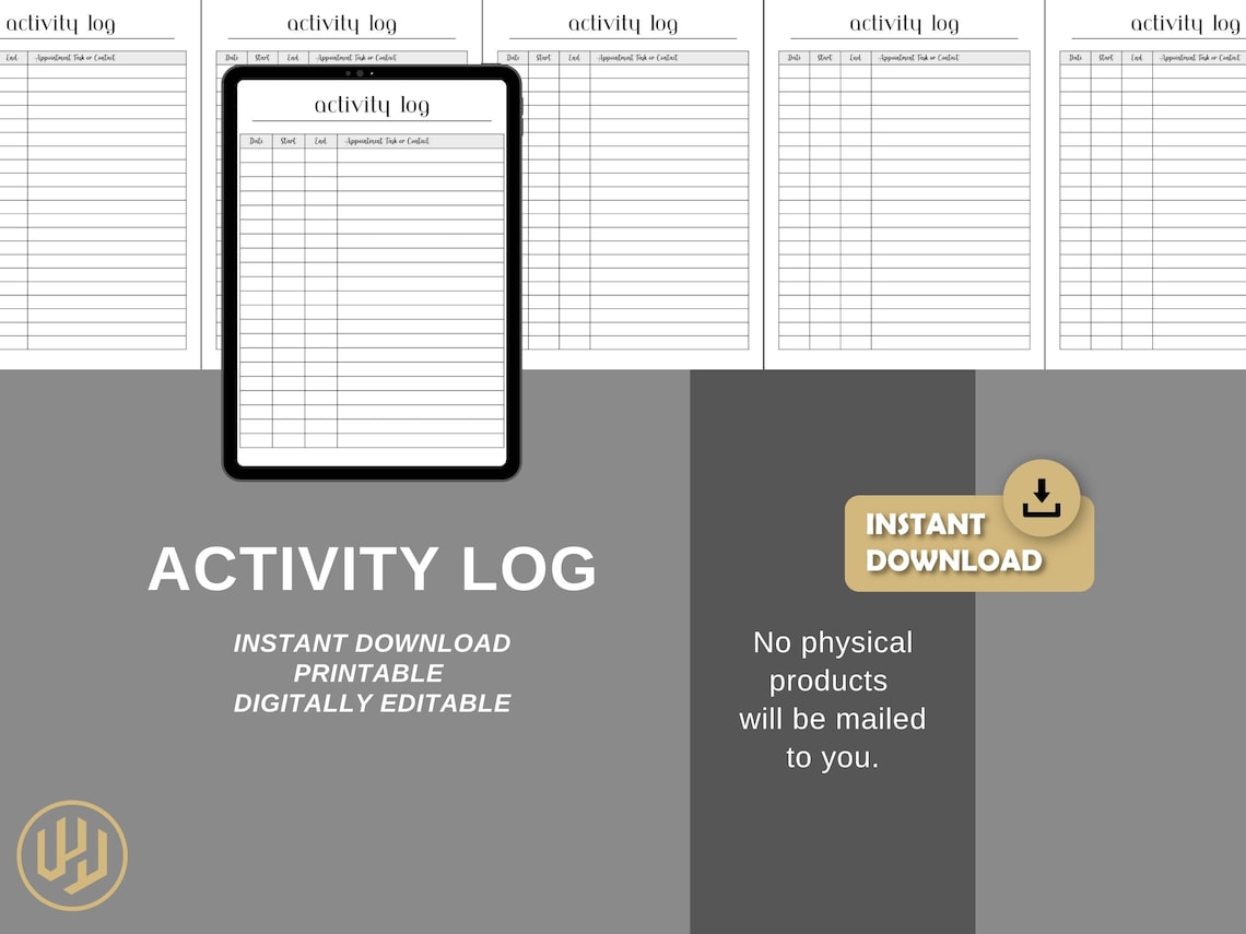 Activity Log Activity Tracker Template Activity and Follow-up Template ...