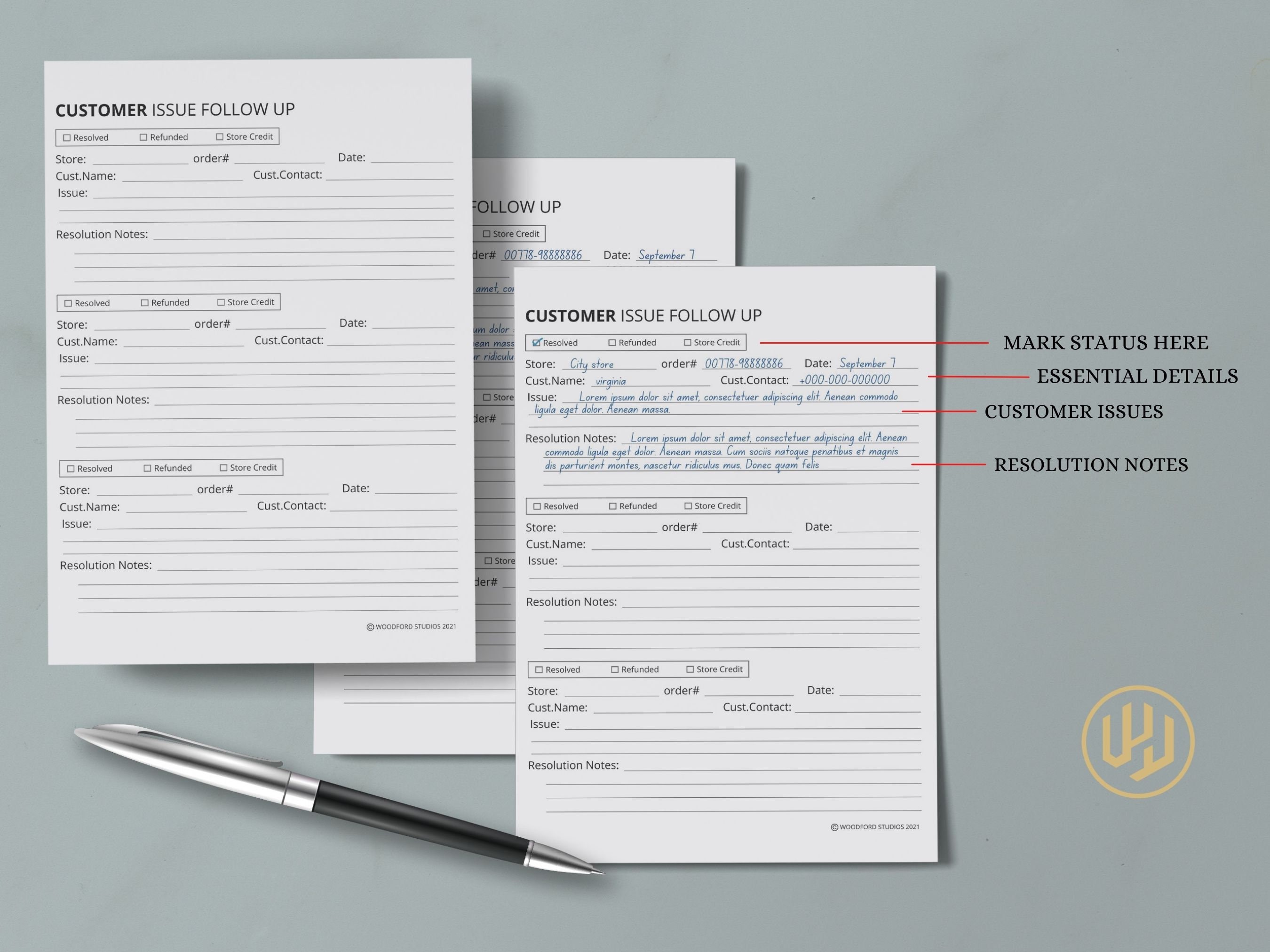 Customer Follow up Printable Planner | Digital Planner | Instant ...