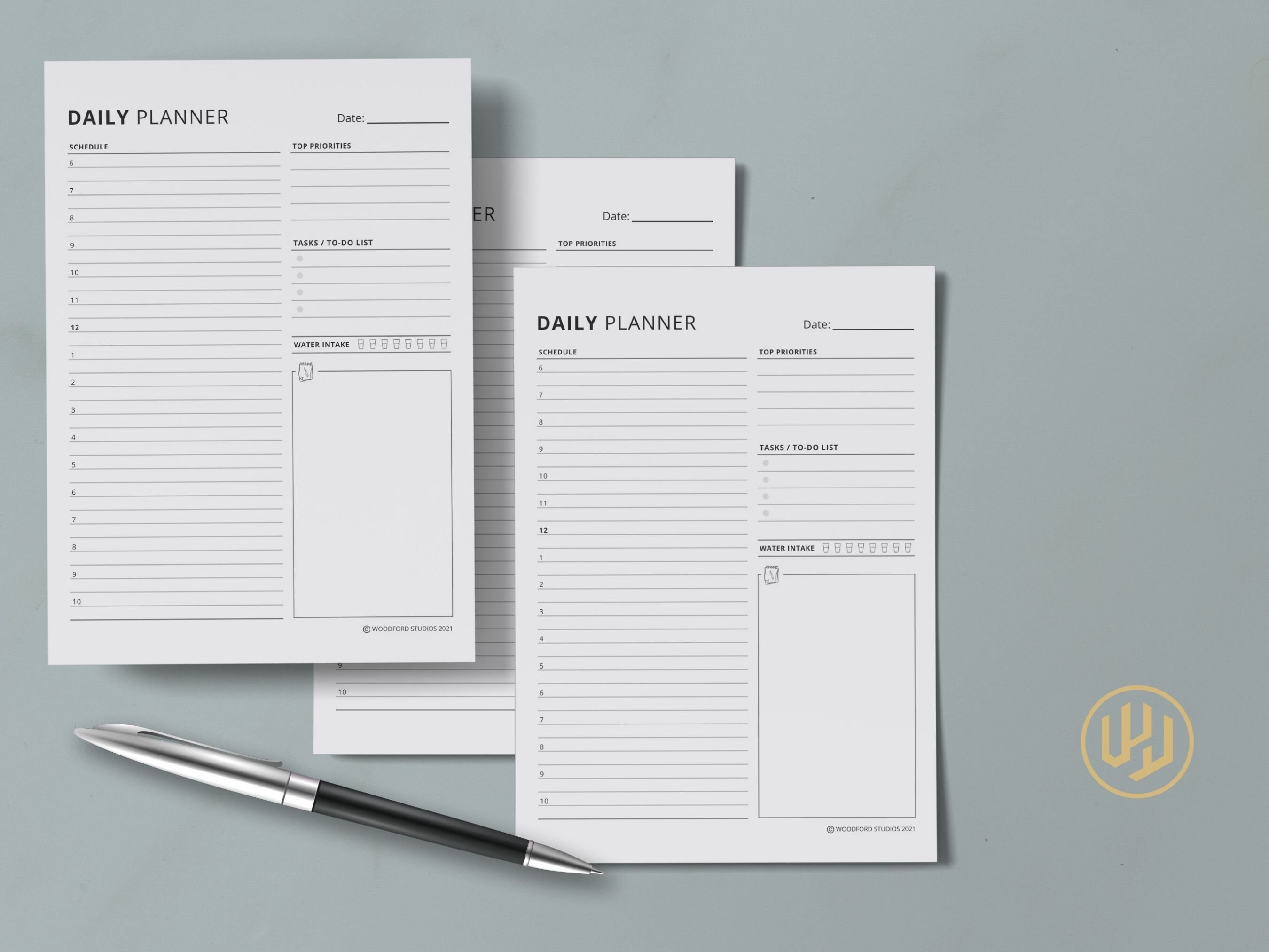 Work From Home Daily Printable Planner Digital Planner Instant Download ...