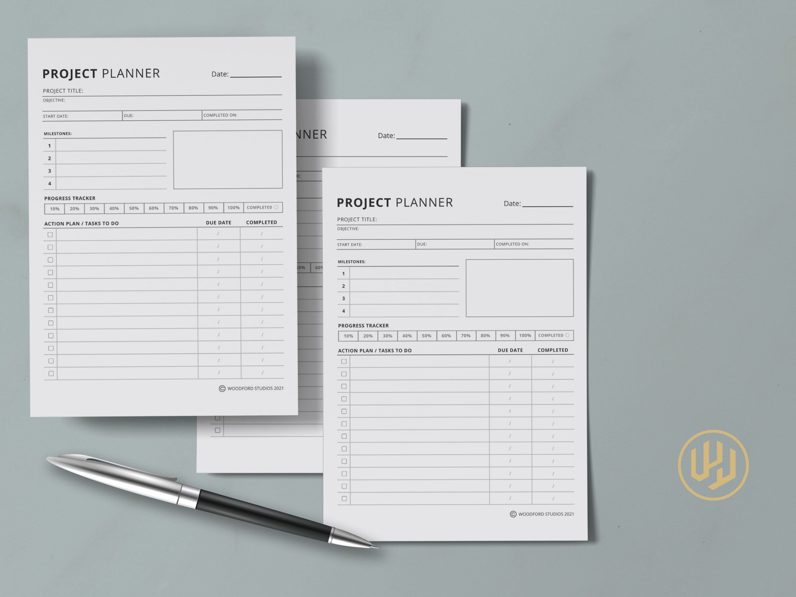 Work From Home Project Planner Digital Planner Instant Download Planner ...