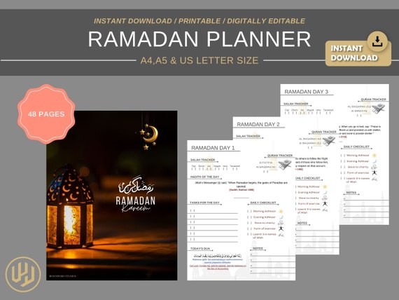 Ramadan Printable Planner Digital Planner Instant Download | Etsy