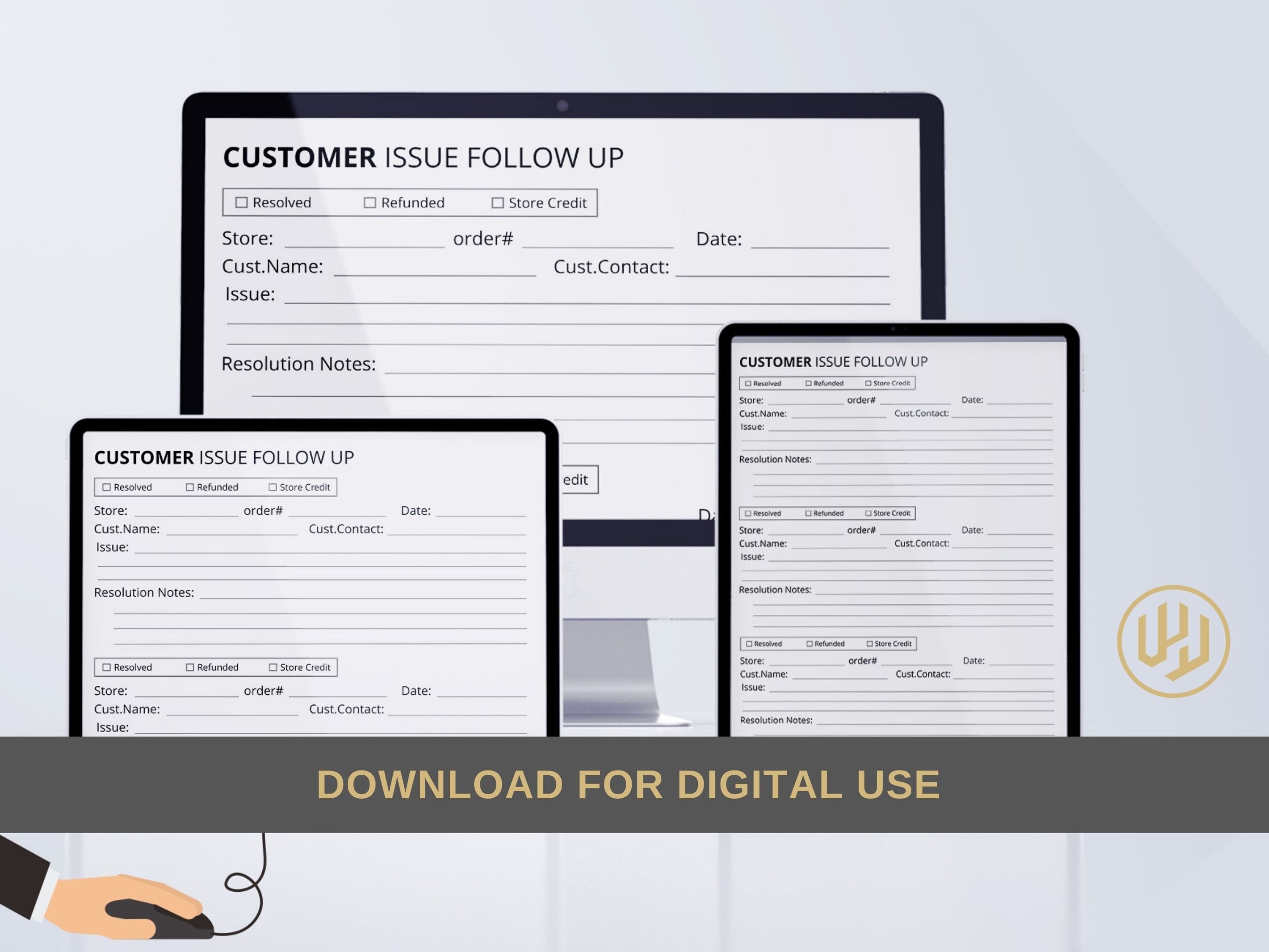 Customer Follow up Printable Planner | Digital Planner | Instant ...