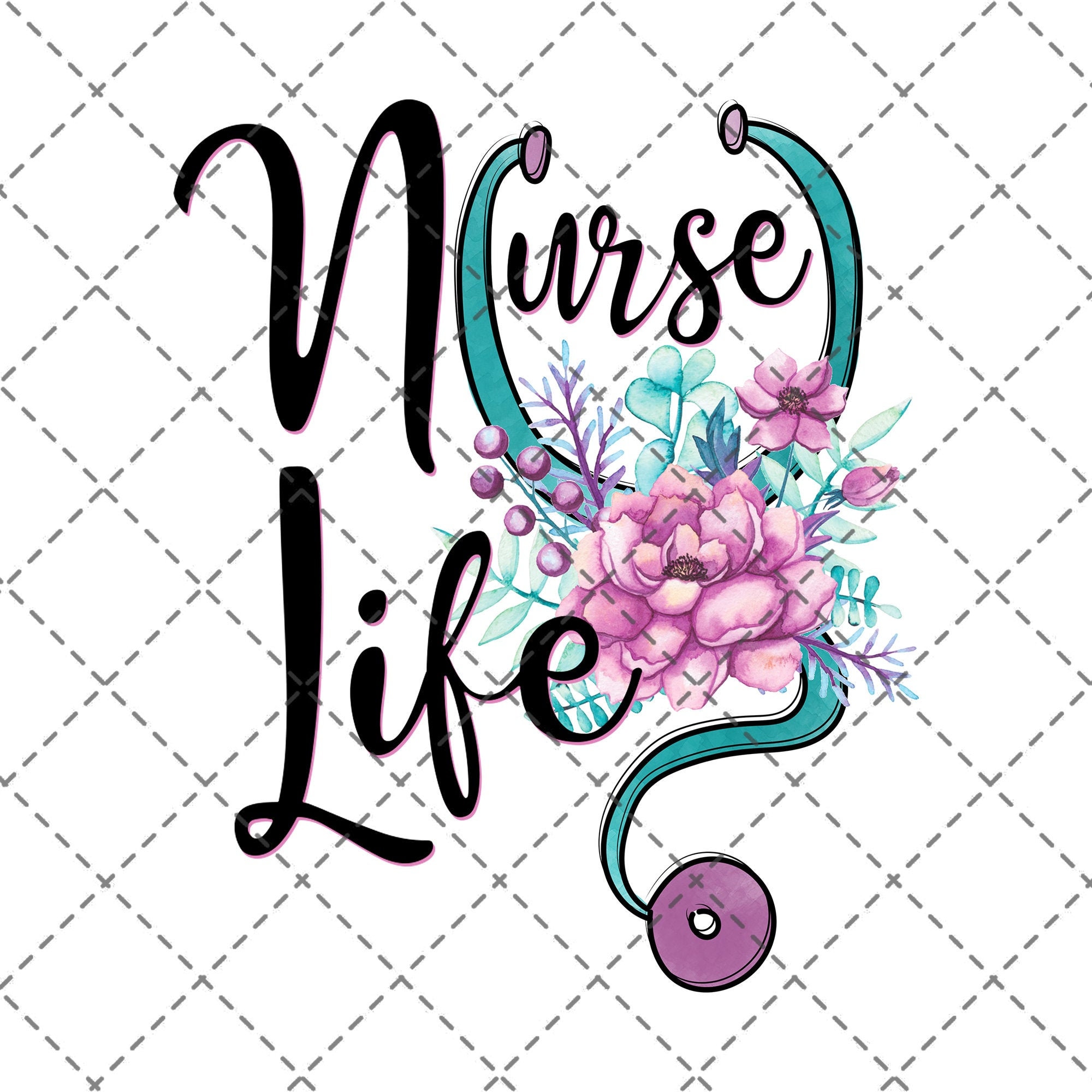 Nurse Life png Stethoscope png Nurse png Digtal Printed | Etsy
