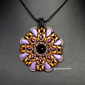 ENG Beaded Paloma Pendant Tutorial, Pattern Beadweaving Tutorial PDF Instant Download Paisley ...