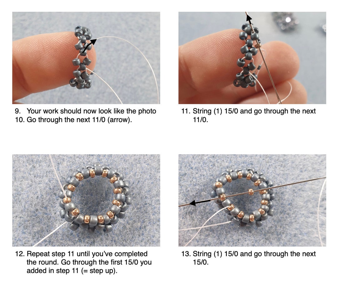 ENG Beaded Pendant Tutorial Pattern Beadweaving Tutorial - Etsy