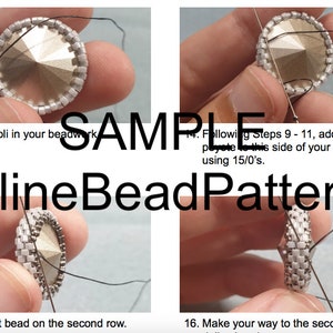 ENG PDF Beaded Pendant Tutorial, Pattern, Magic Medallion Pendant, Beadweaving Tutorial, Paisley ...