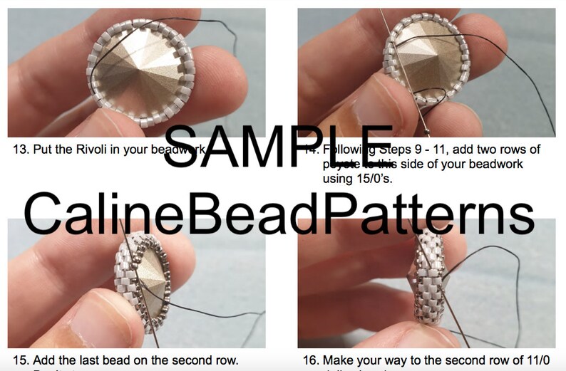 ENG PDF Beaded Pendant Tutorial, Pattern, Magic Medallion Pendant, Beadweaving Tutorial, Paisley ...