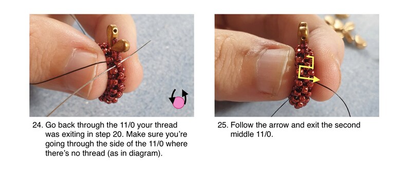 ENG Beaded Paloma Pendant Tutorial Pattern Beadweaving - Etsy