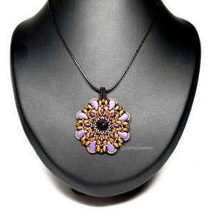 ENG Beaded Paloma Pendant Tutorial, Pattern Beadweaving Tutorial PDF Instant Download Paisley ...