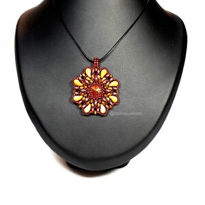 ENG Beaded Paloma Pendant Tutorial, Pattern Beadweaving Tutorial PDF Instant Download Paisley ...