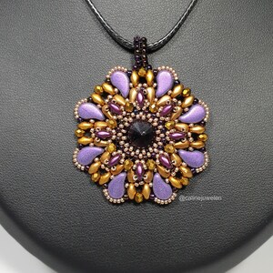 ENG Beaded Paloma Pendant Tutorial, Pattern Beadweaving Tutorial PDF Instant Download Paisley ...