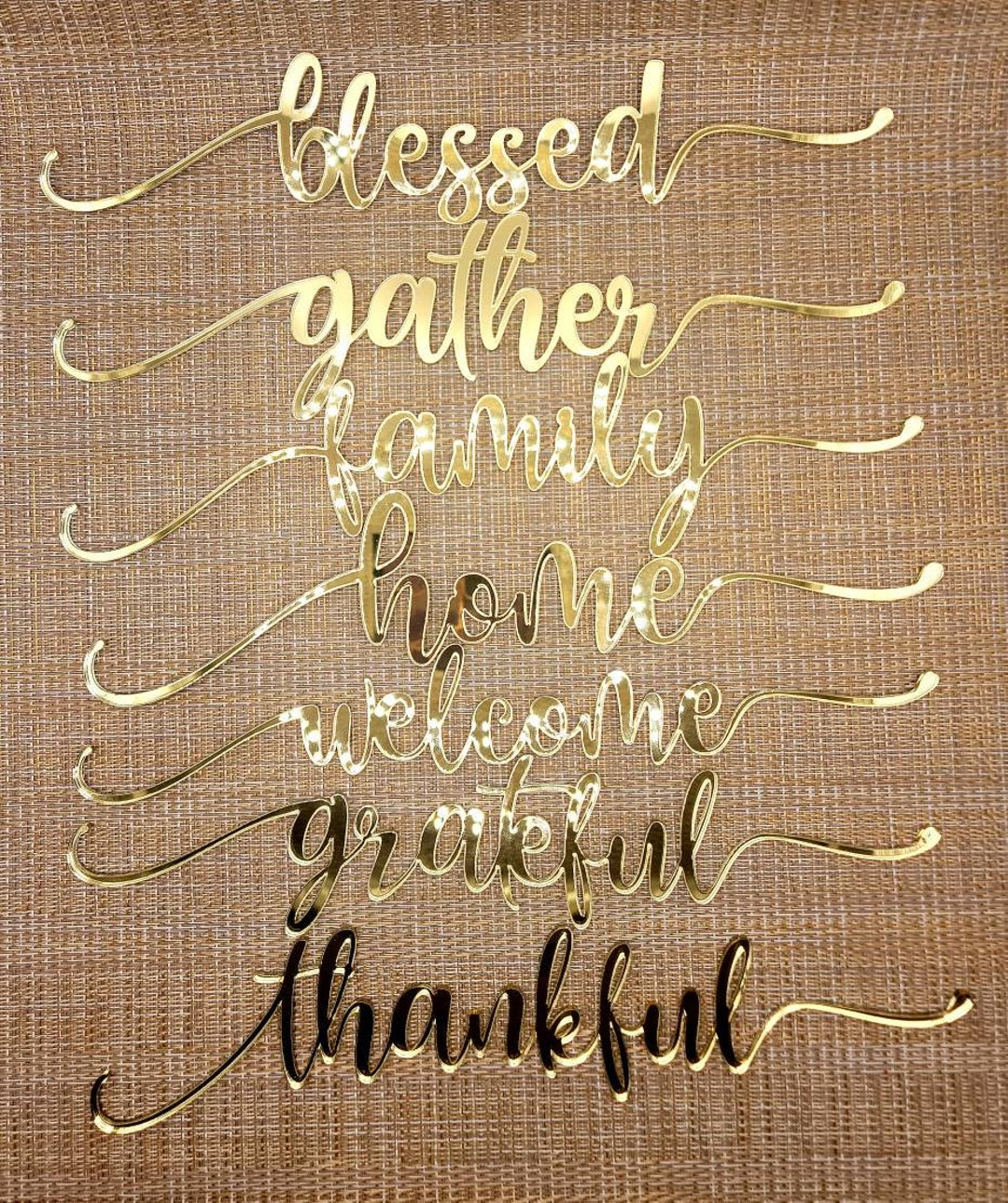 Thanksgiving Plate Words - Etsy