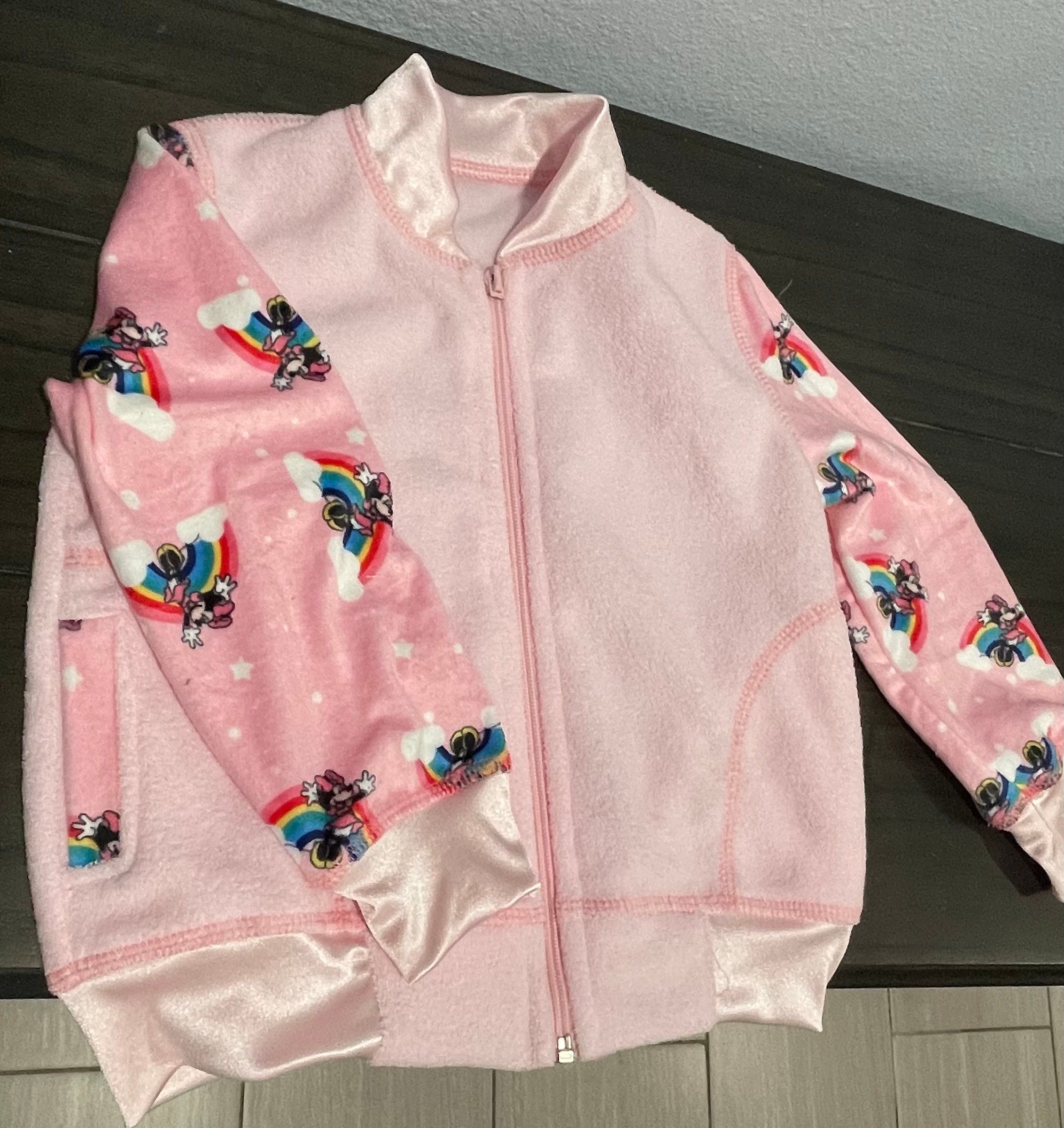 Minnie Mouse Varsity Jacket - Clouds and Rainbow Varsity Jacket. - Etsy