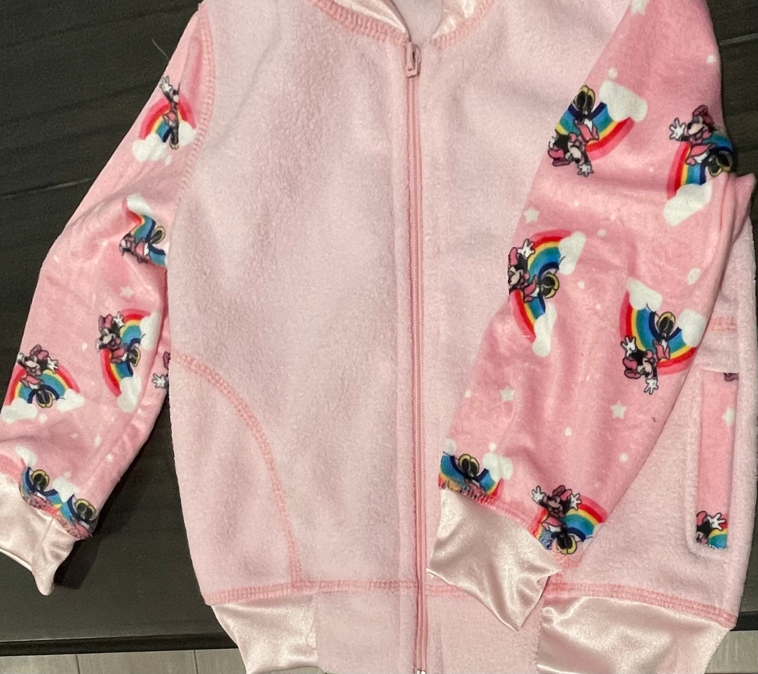 Minnie Mouse Varsity Jacket - Clouds and Rainbow Varsity Jacket. - Etsy