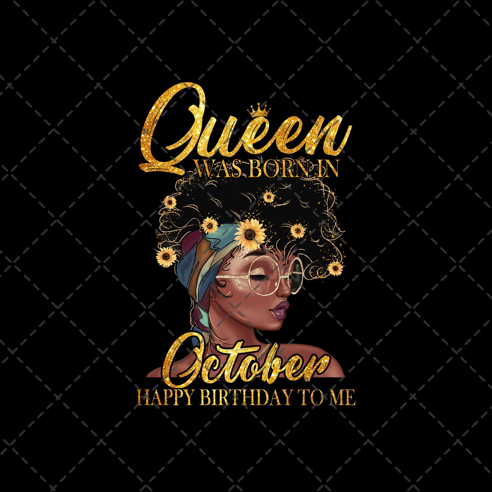 Queen was born in October png October Birthday png October | Etsy