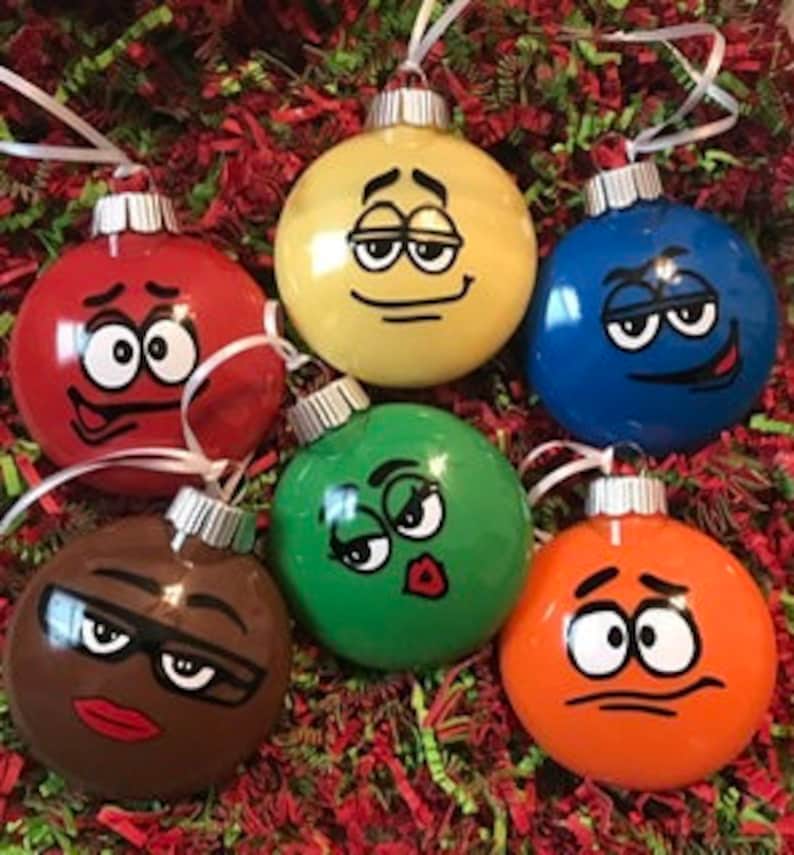M&M Ornament Set - Etsy