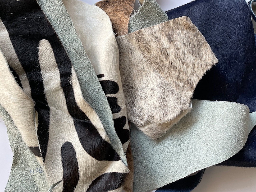 Hair on Hide Cow Leather Scraps - Random Colors - 2 Lbs - Etsy