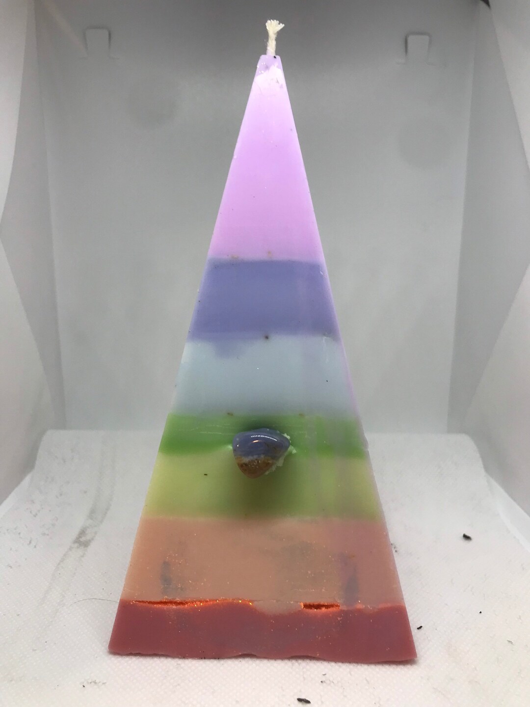 Pyramid Hidden Crystal Candles / Chakra Candles / Intention Candles ...