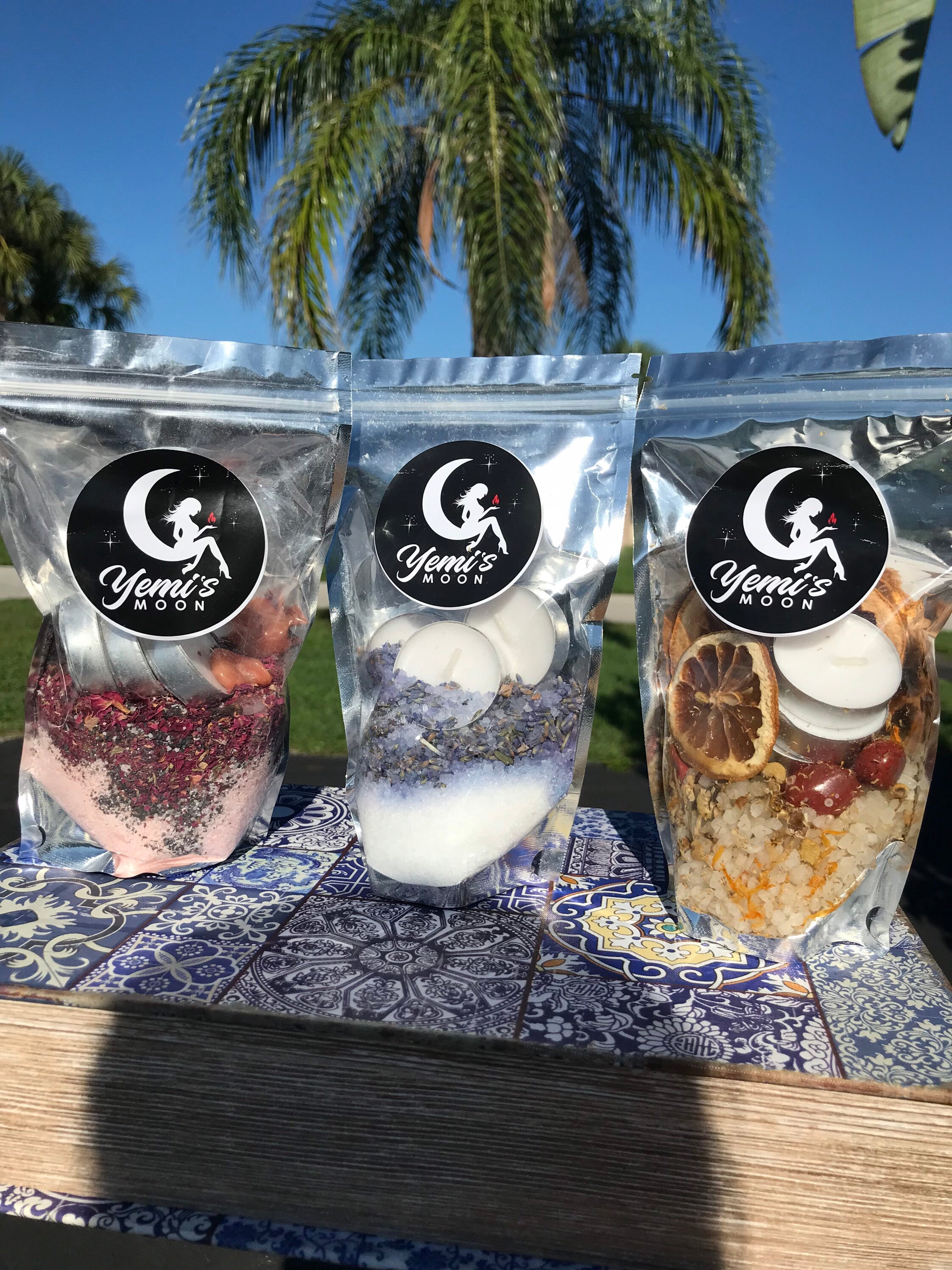 Wholesale Ritual Bath Soaks With Crystals and Herbs and Tea Light /bath ...
