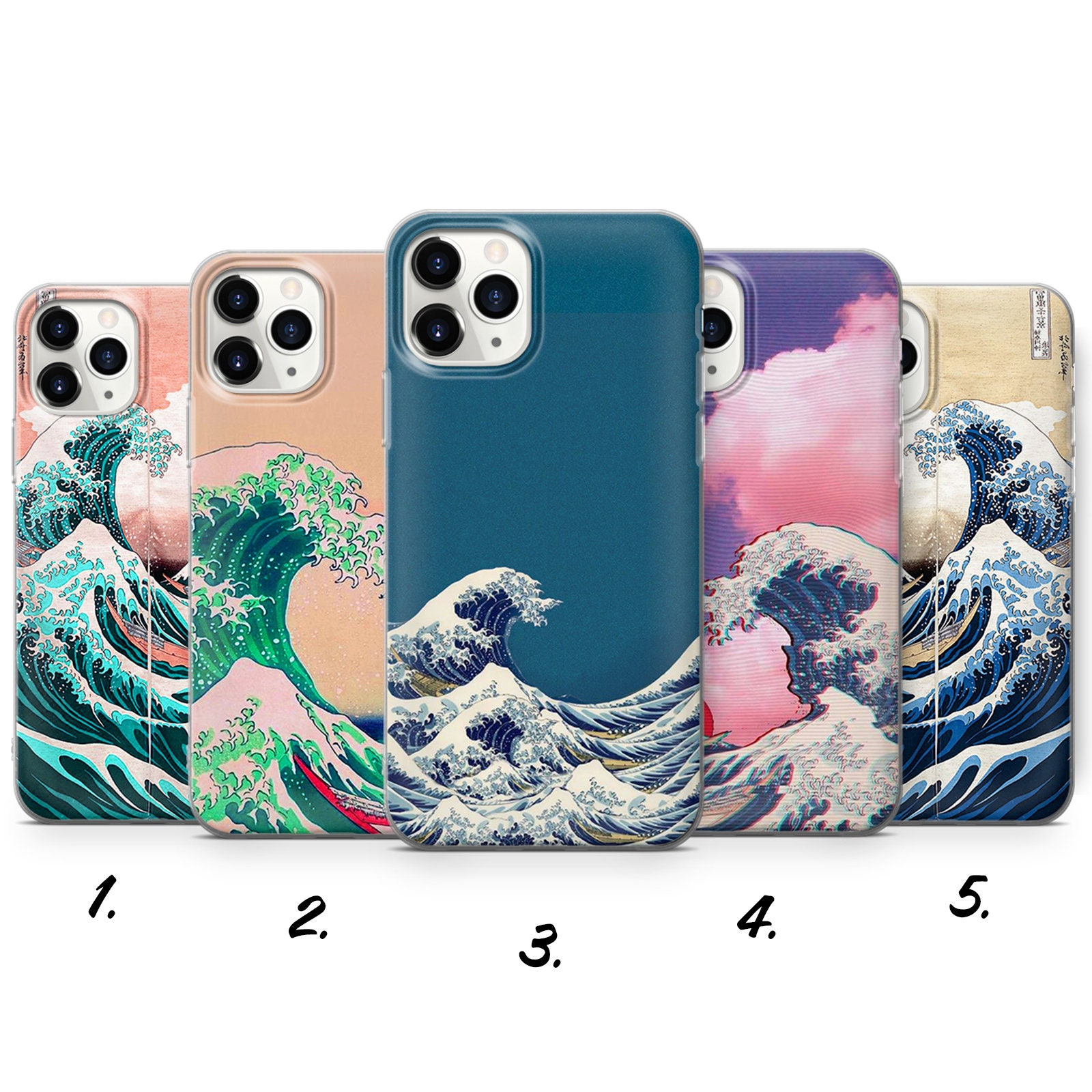 Japanese Phone Case Great Wave of Kanagawa for Iphone 14 13 - Etsy UK