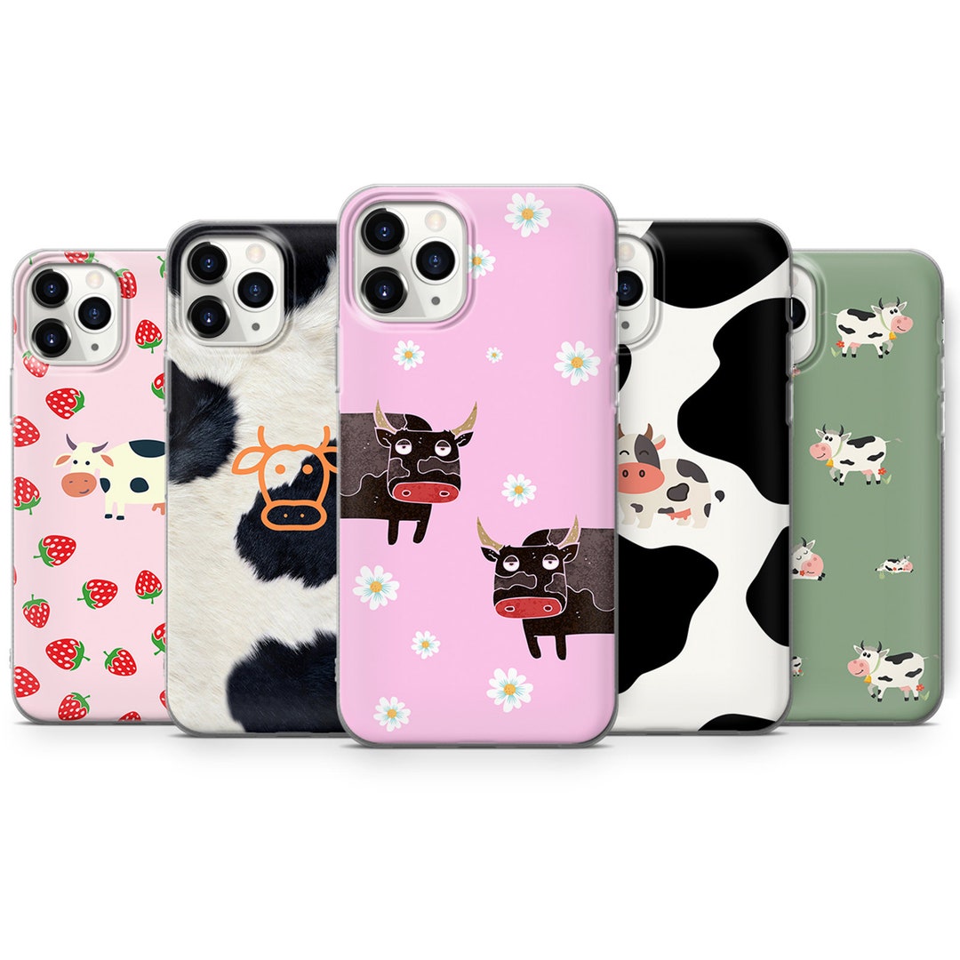 Cow Phone Case, Farm Cute Cover for iPhone 15 Pro Max, 14, 13, SE 2020 ...