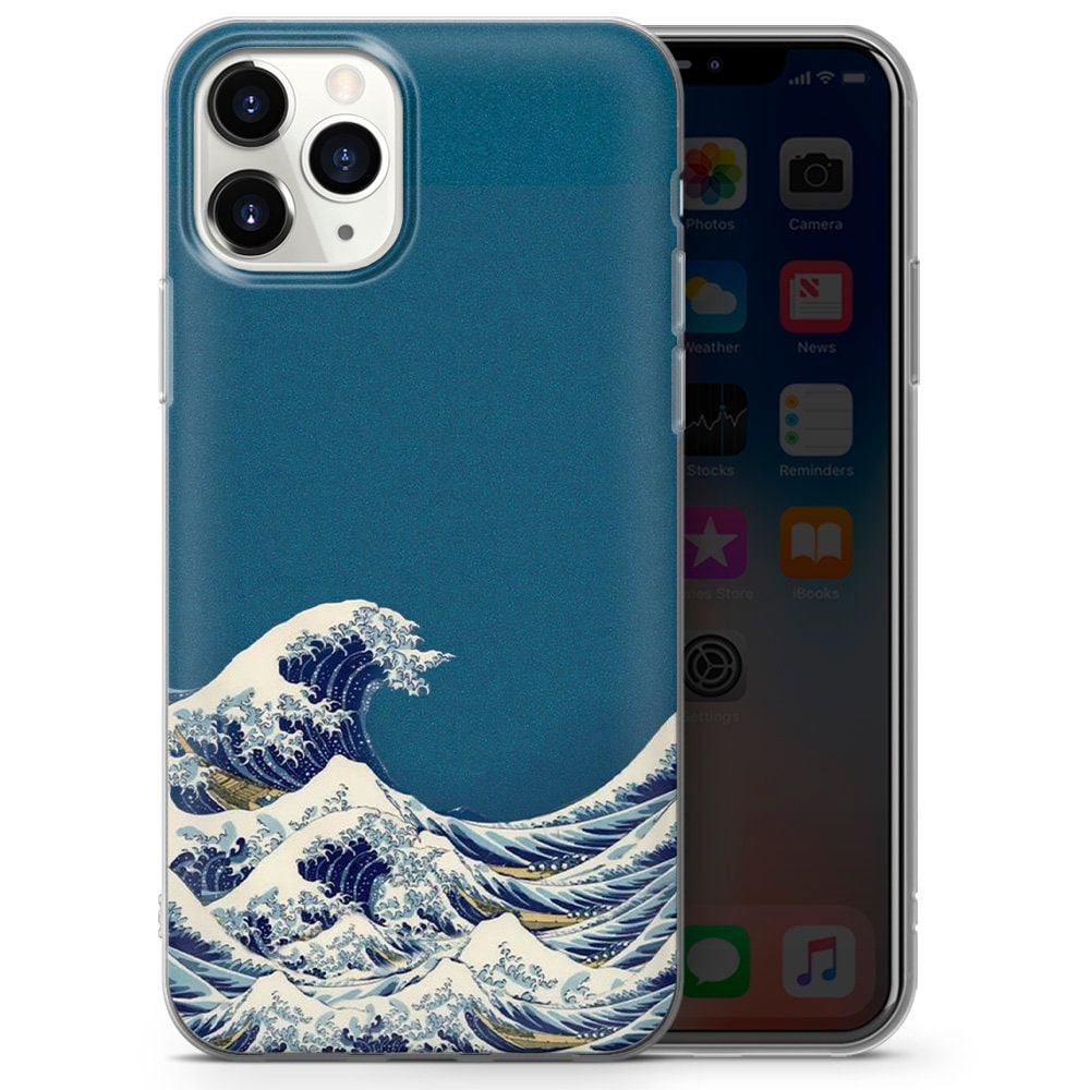 Japanese Phone Case Great Wave of Kanagawa Cover for iPhone | Etsy