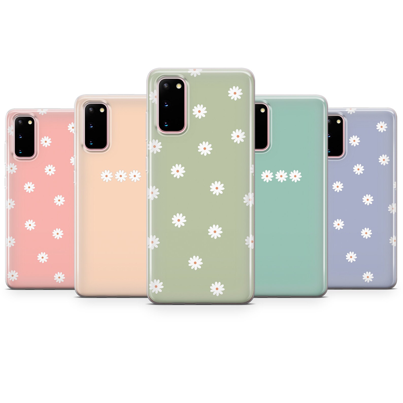 Cute Daisy Phone Case Simple Pastel Flower Cover for iPhone | Etsy