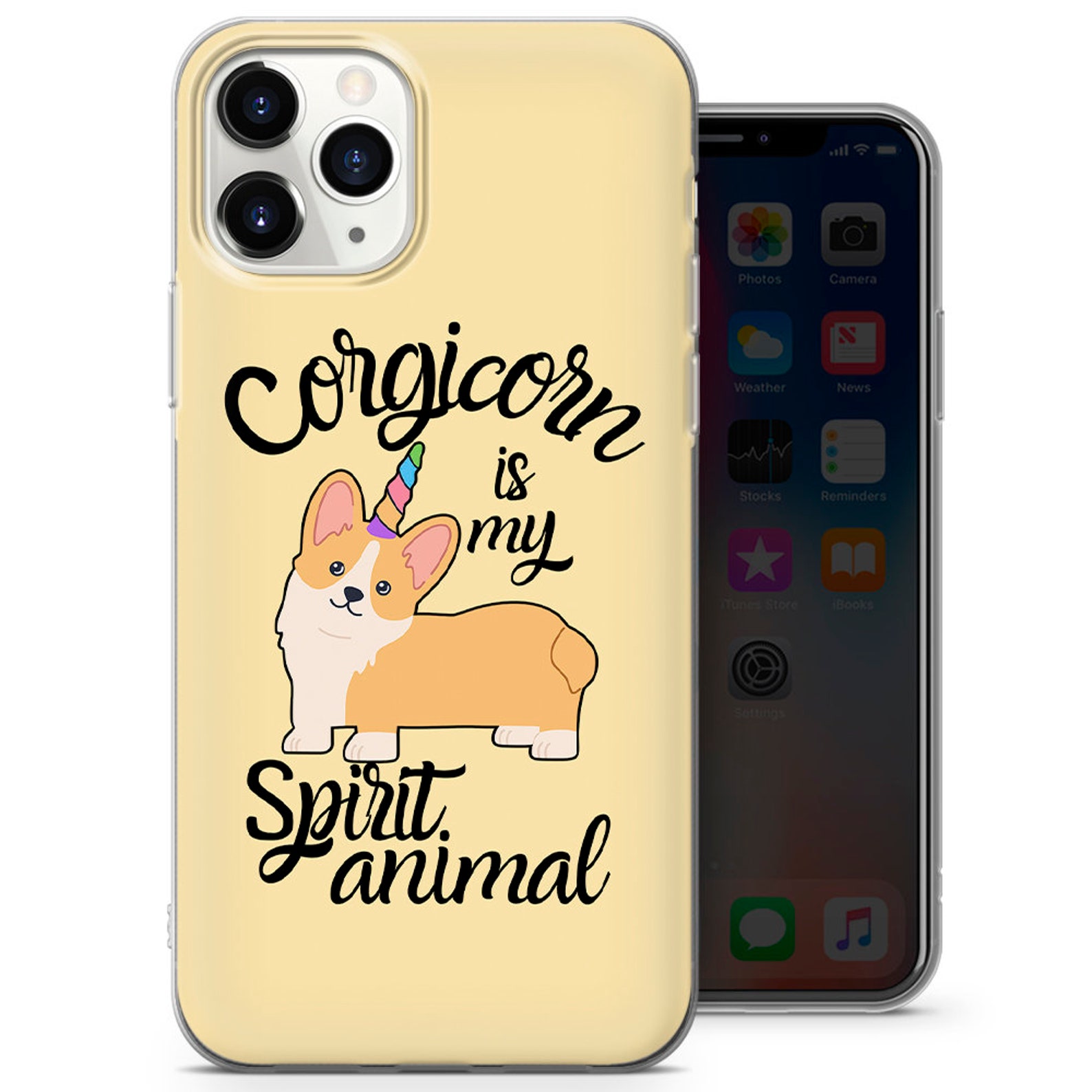 Corgi Phone Case Pastel Cute Dog for Iphone 14 13 SE 2020 - Etsy